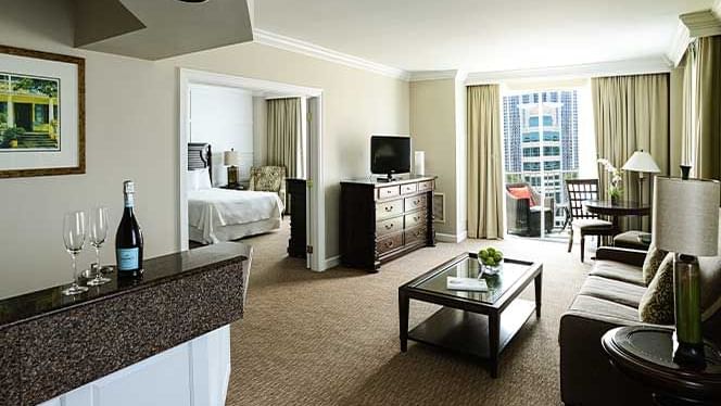 1 Bedroom Suite Corner Balcony, Riverview - Riverside Hotel