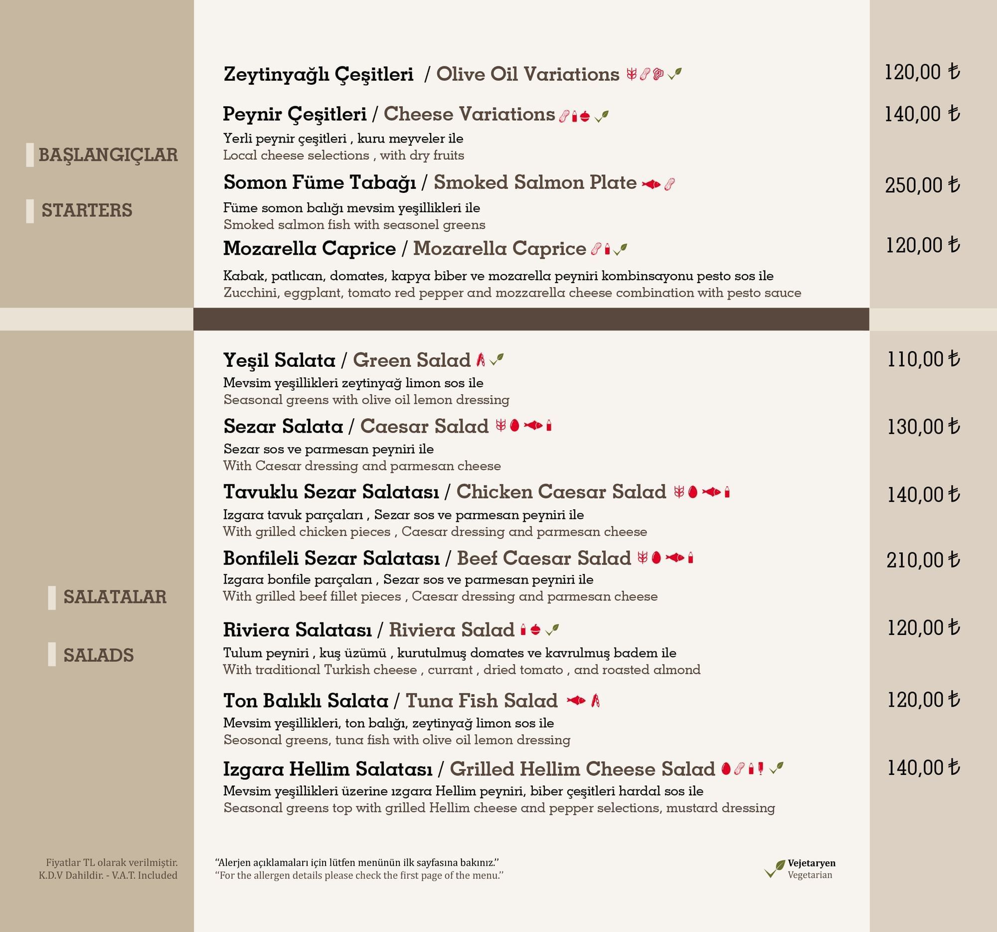 Lobby Menu | GRAND CEVAHIR HOTEL & CONVENTION CENTER