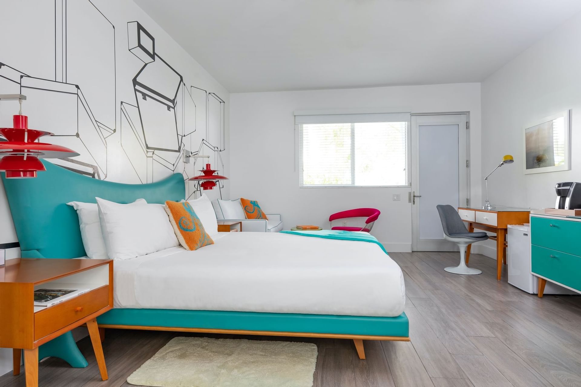 Retro Chic Miami Hotel Rooms - The Vagabond Hotel