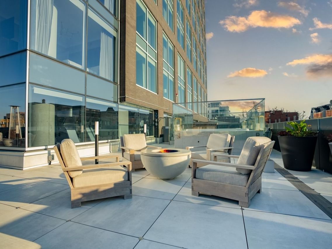 Outdoor Patio & Hot Tub | Sutton Place Hotel Halifax Amenities