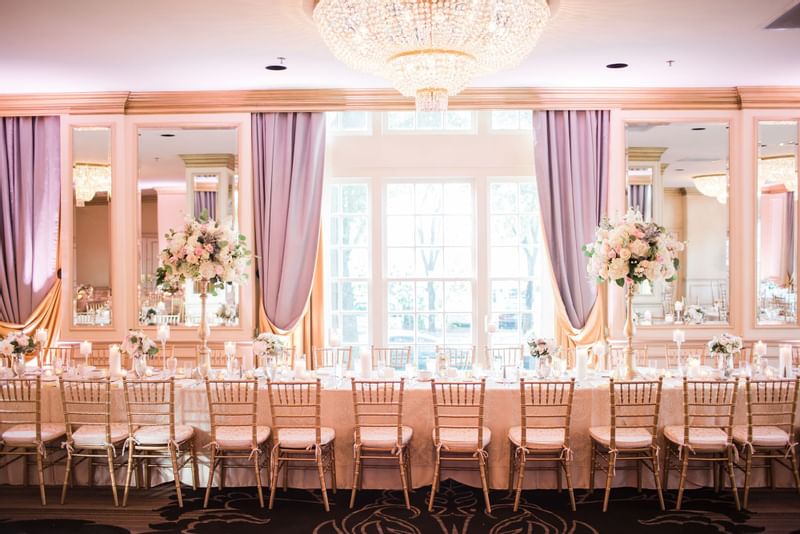 Wedding set-up at Warwick Melrose Dallas