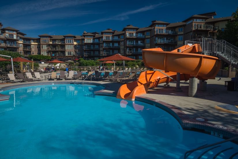 Outdoor Pools & Waterslide at The Cove Resort