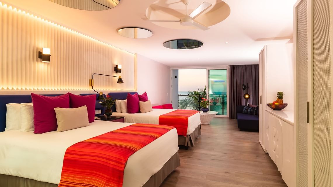Double Queen Front Row Ocean View | Almar Resort Luxury LGBT Beachfront ...