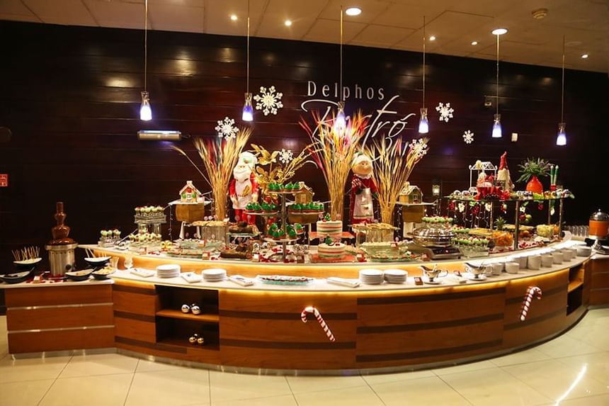 The best buffet at Delphos Bistró restaurant at Los Delfines Hotel in ...