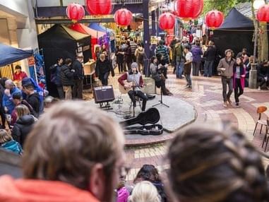 Left Bank Night Market near James Cook Hotel