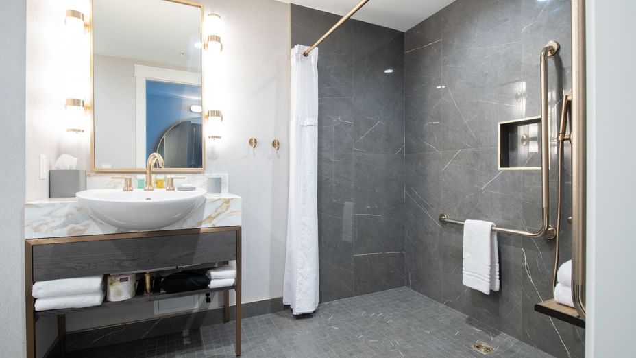 Accessible Room, 1 King Bed, Roll-In Shower | Halifax Hotel Rooms ...
