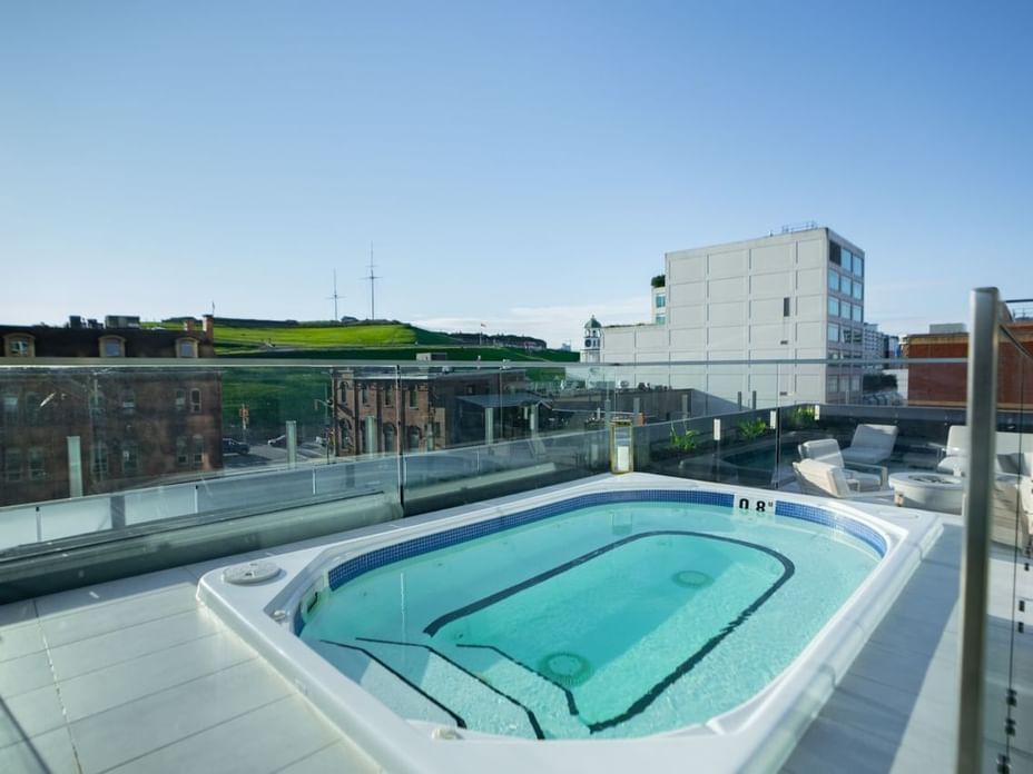 Outdoor Patio & Hot Tub | Sutton Place Hotel Halifax Amenities
