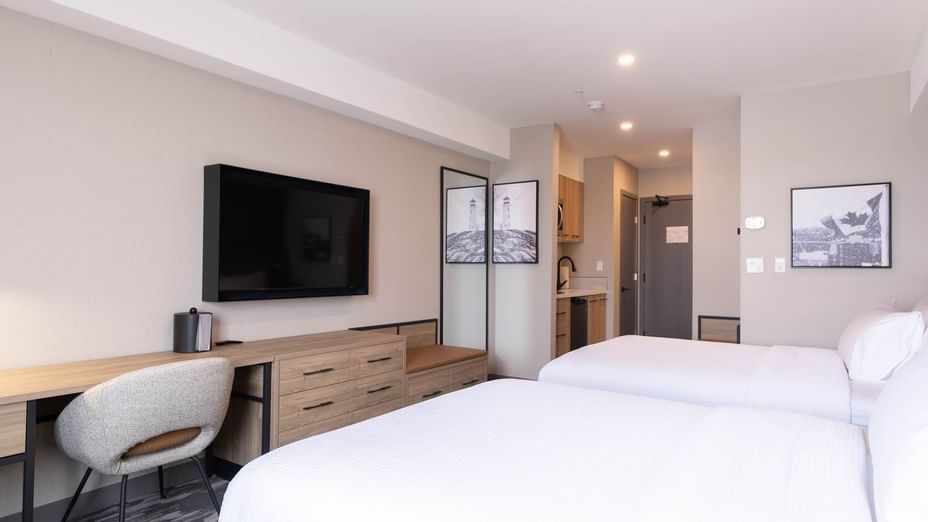 Studio Suite, 2 Queen Beds, Kitchenette | Sandman Signature Dartmouth Hotel