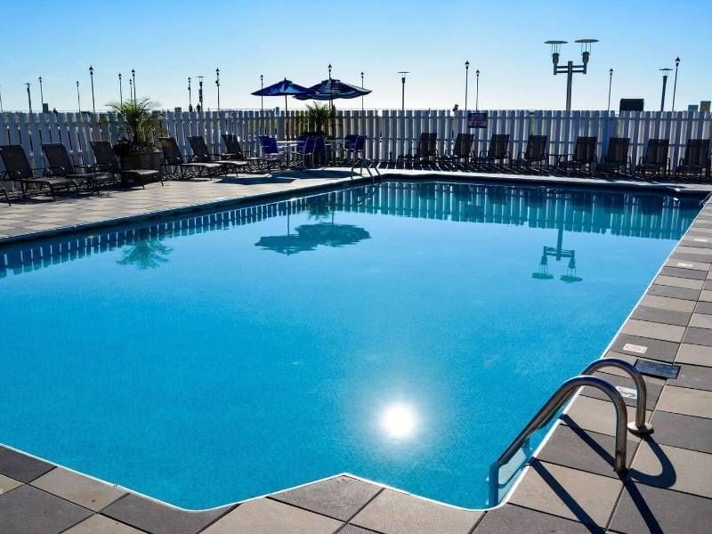 Outdoor Pool - Asbury Park Amenities at Berkeley Oceanfront Hotel