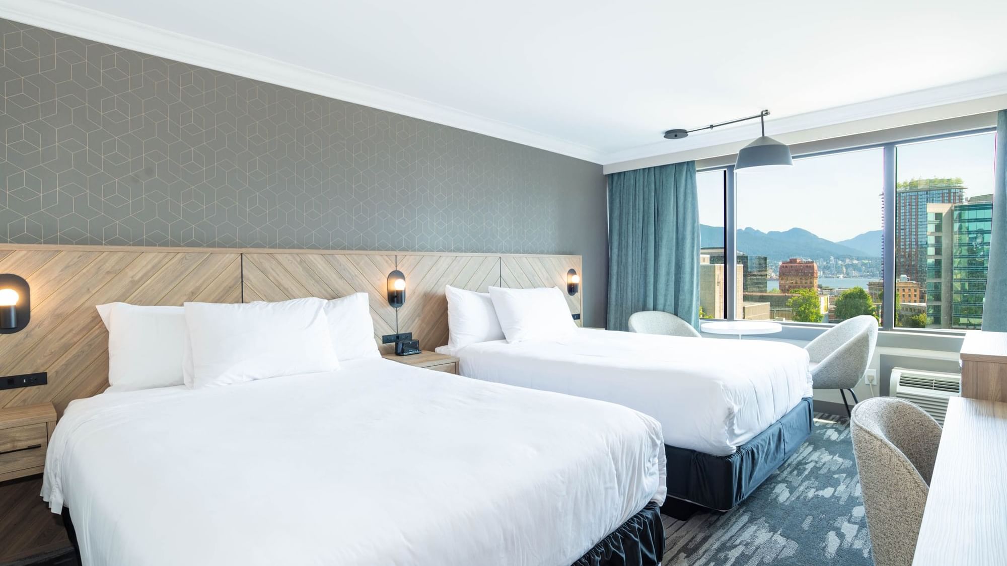 Standard Room, 2 Queen Beds, North Tower | Sandman Hotel Vancouver City ...