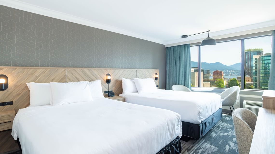 Standard Room, 2 Queen Beds, North Tower | Sandman Signature Vancouver ...