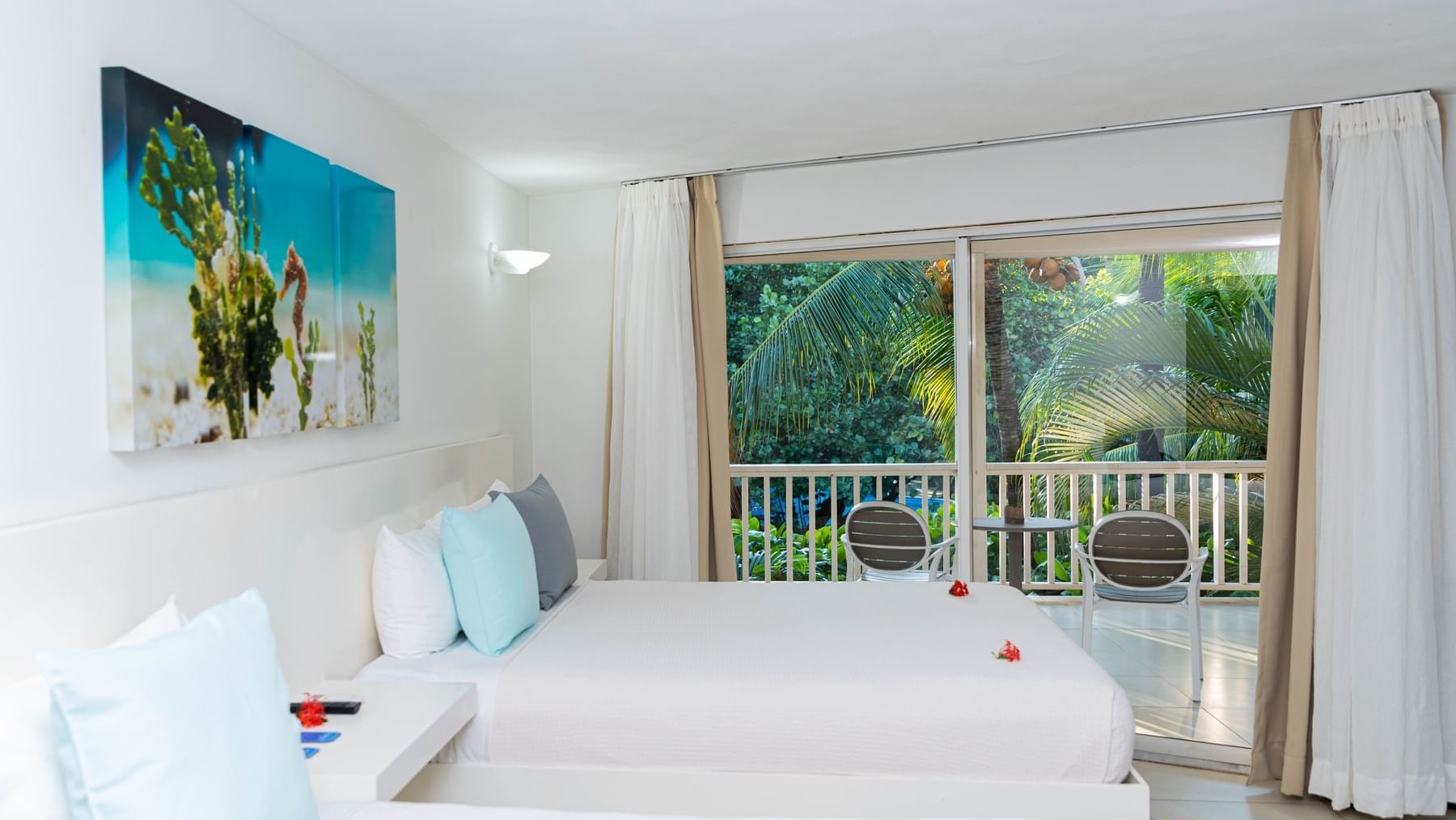 Two Queen Beds Paradise Balcony Room | Paradise Beach Hotel