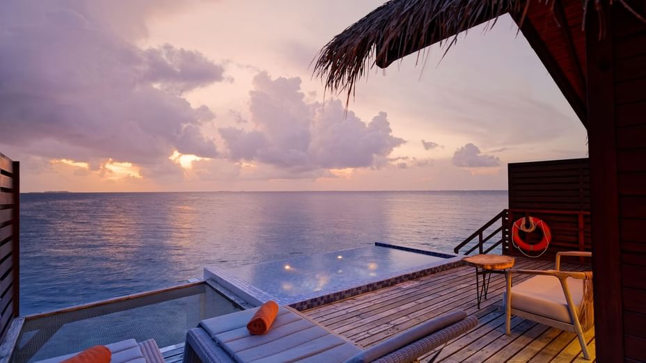 Overwater Bungalow Maldives | Reef Pool Water Villa