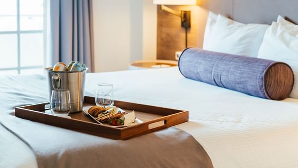 Warwick Denver In room dining on bed