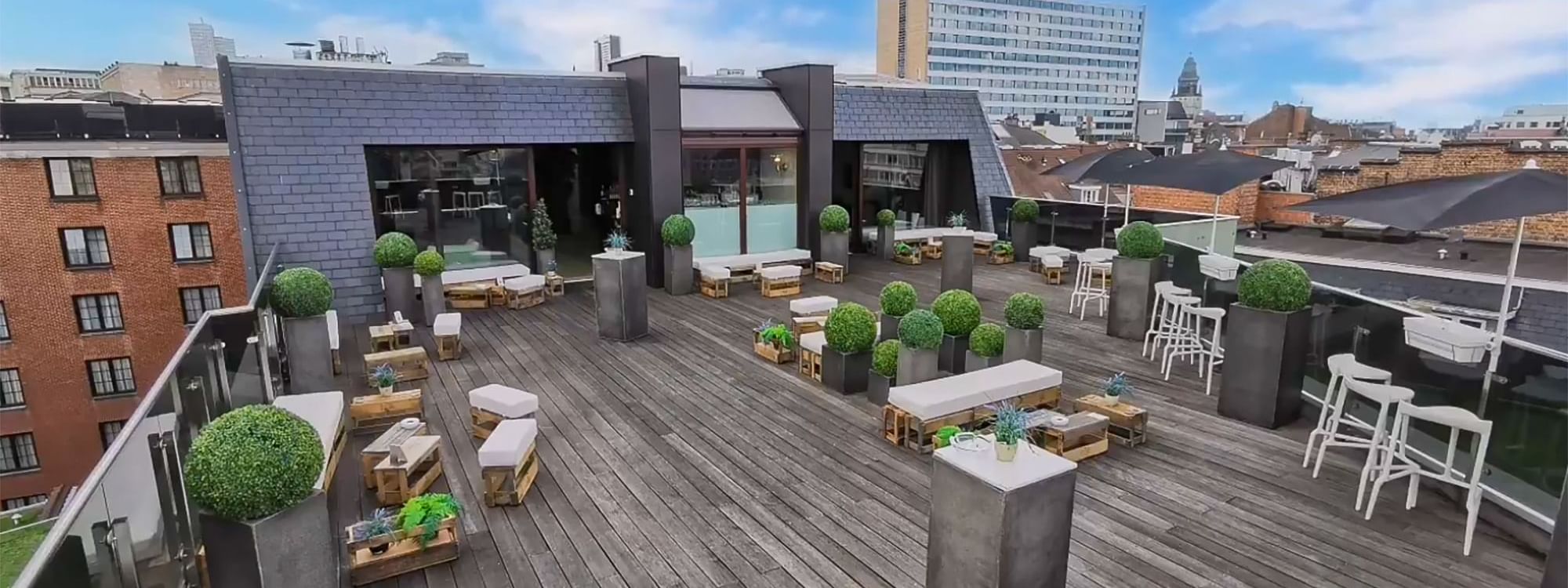 Best Rooftop Bar in Brussels City Centre | Secret Rooftop by Warwick