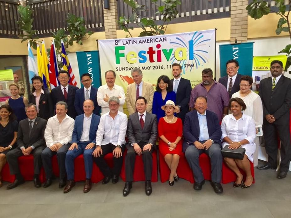 The 8th Latin American Festival cheque presentation ceremony at The ...