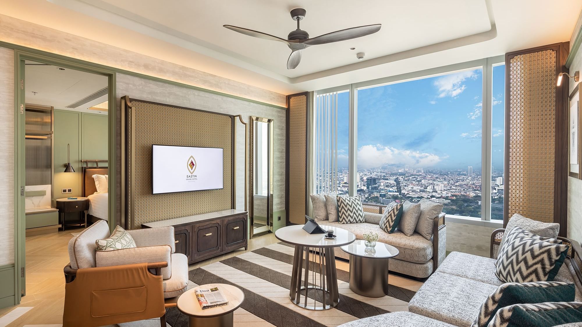 Premium Two-Bedroom Suite with Lounge Access in a hotel near BTS Skytrain