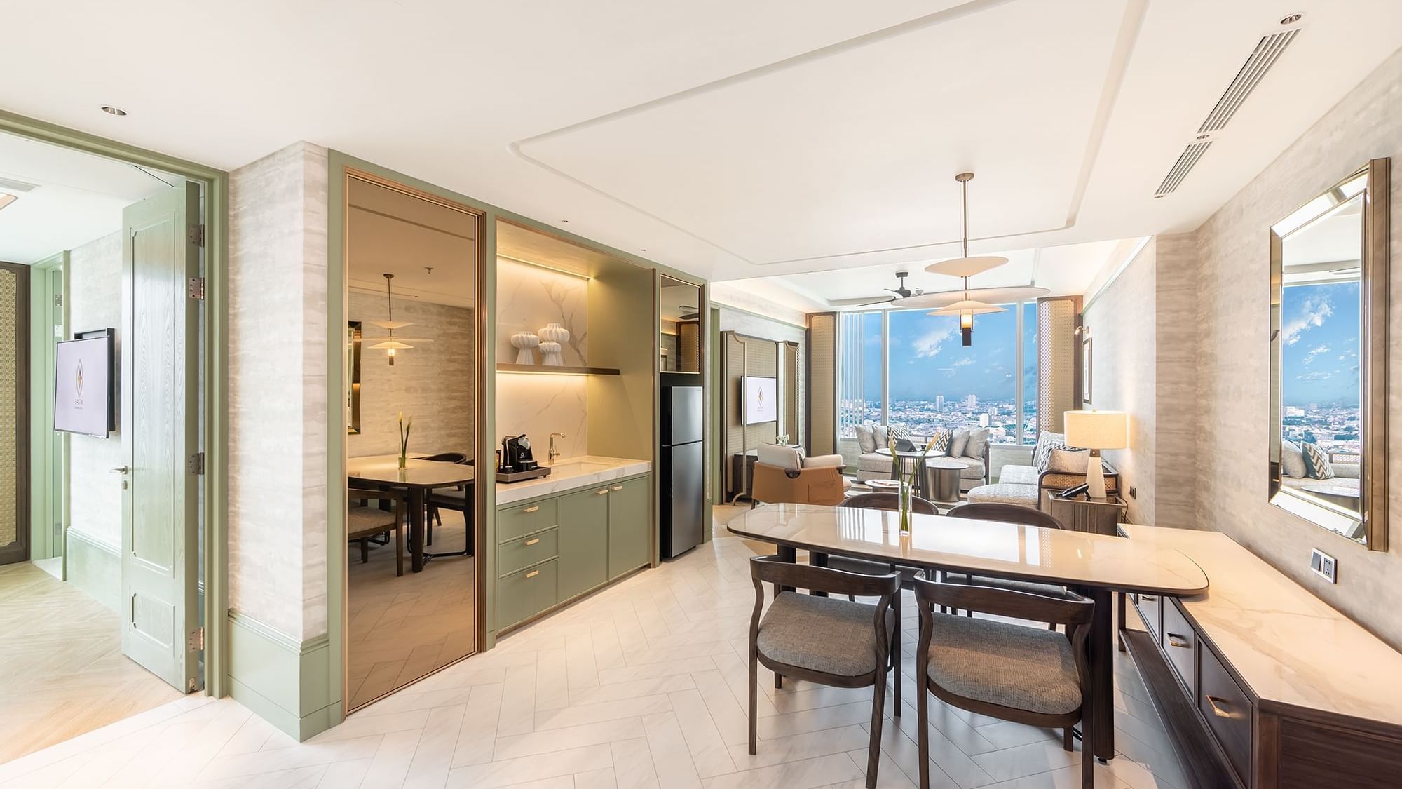 Premium Two-Bedroom Suite with Lounge Access in a hotel near BTS Skytrain