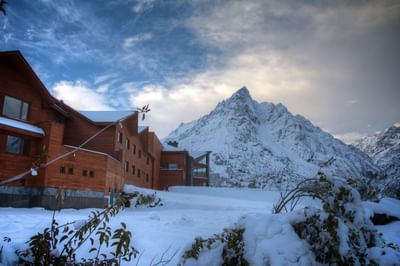 view of Hotel exterior during winter at NOI Puma Lodge Hotel