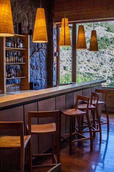 puma Bar with gorgeous view at NOI Puma Lodge Hotel