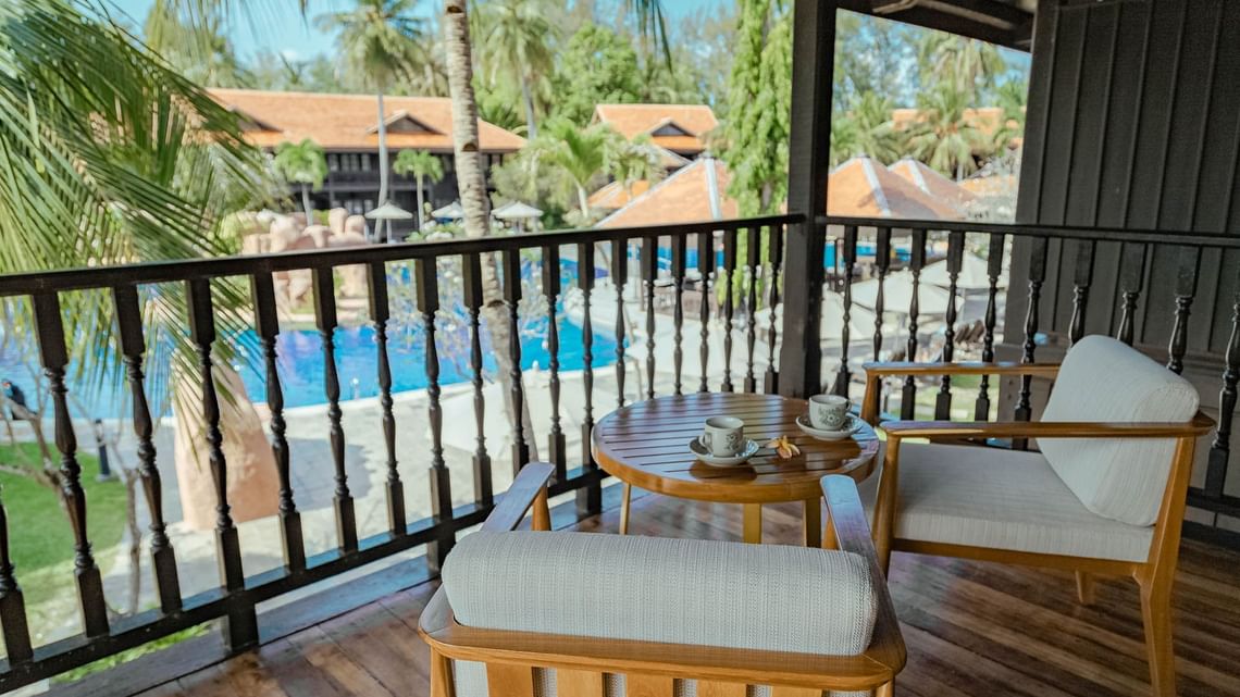 Pool Terrace | Pelangi Beach Resort & Spa
