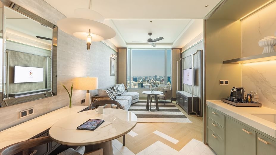 One-Bedroom Suite with Lounge Access in a hotel near BTS Skytrain