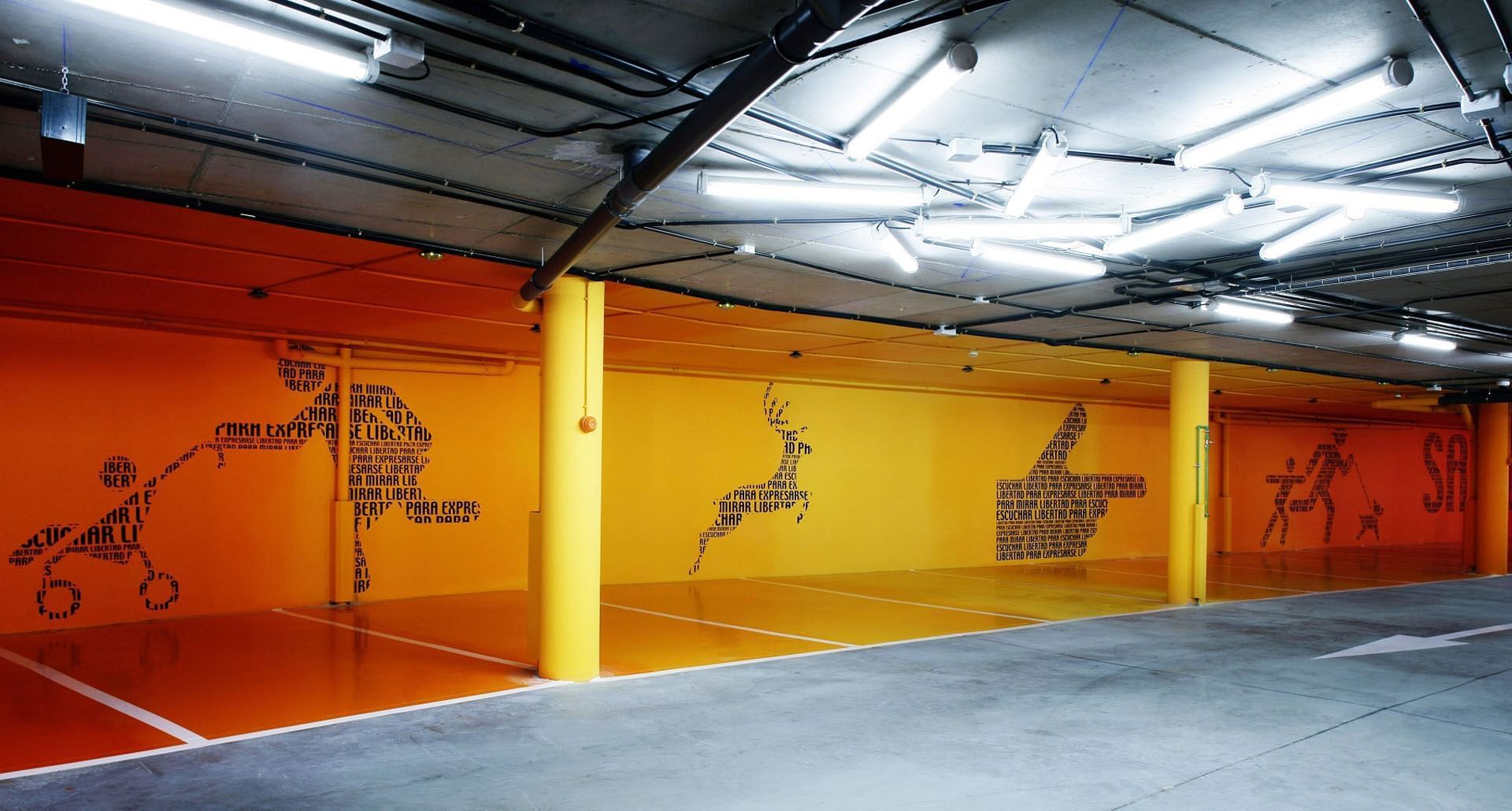 Hotel Puerta América | Parking floor designed by Teresa Sapey | Hotel ...