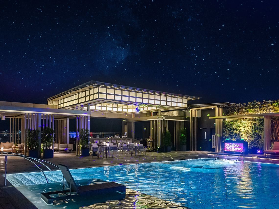 Happy Hour at the Sora Rooftop Bar | Hotel Okura Manila