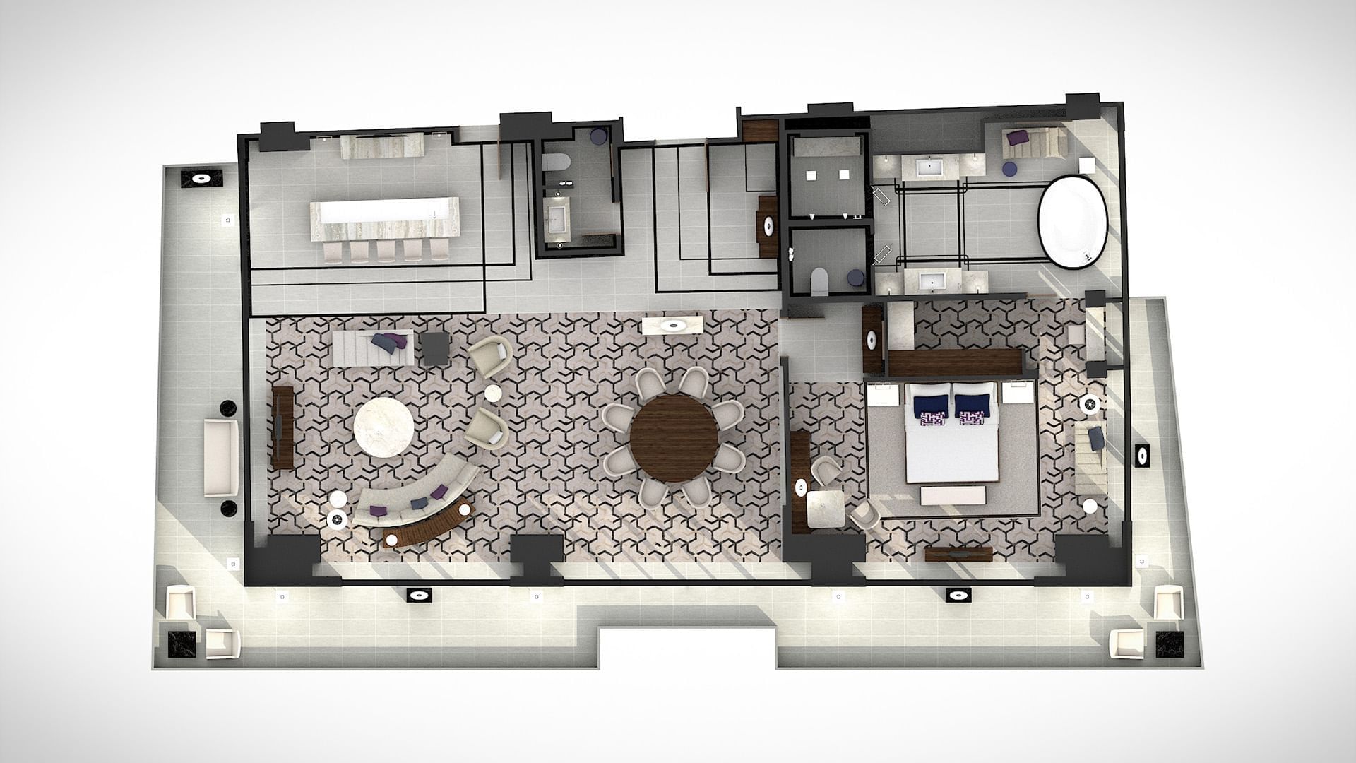 One Bedroom Crystal Villa | Accommodations at Crown Towers Perth
