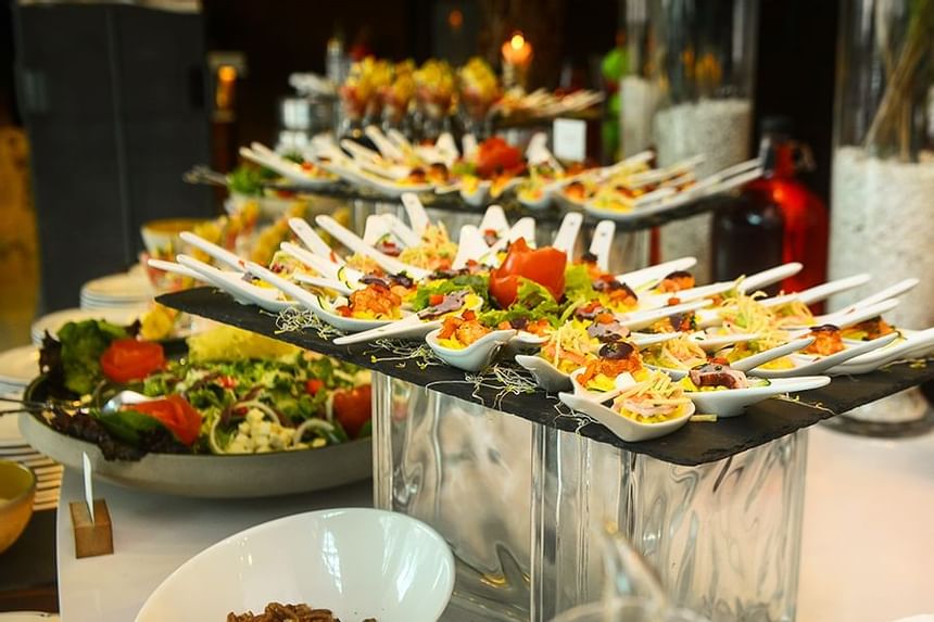 The best buffet at Delphos Bistró restaurant at Los Delfines Hotel in ...