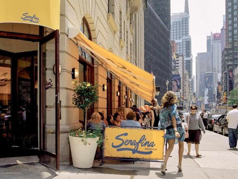 Dining at Serafina Restaurant in New York City - Moderne Hotel NYC
