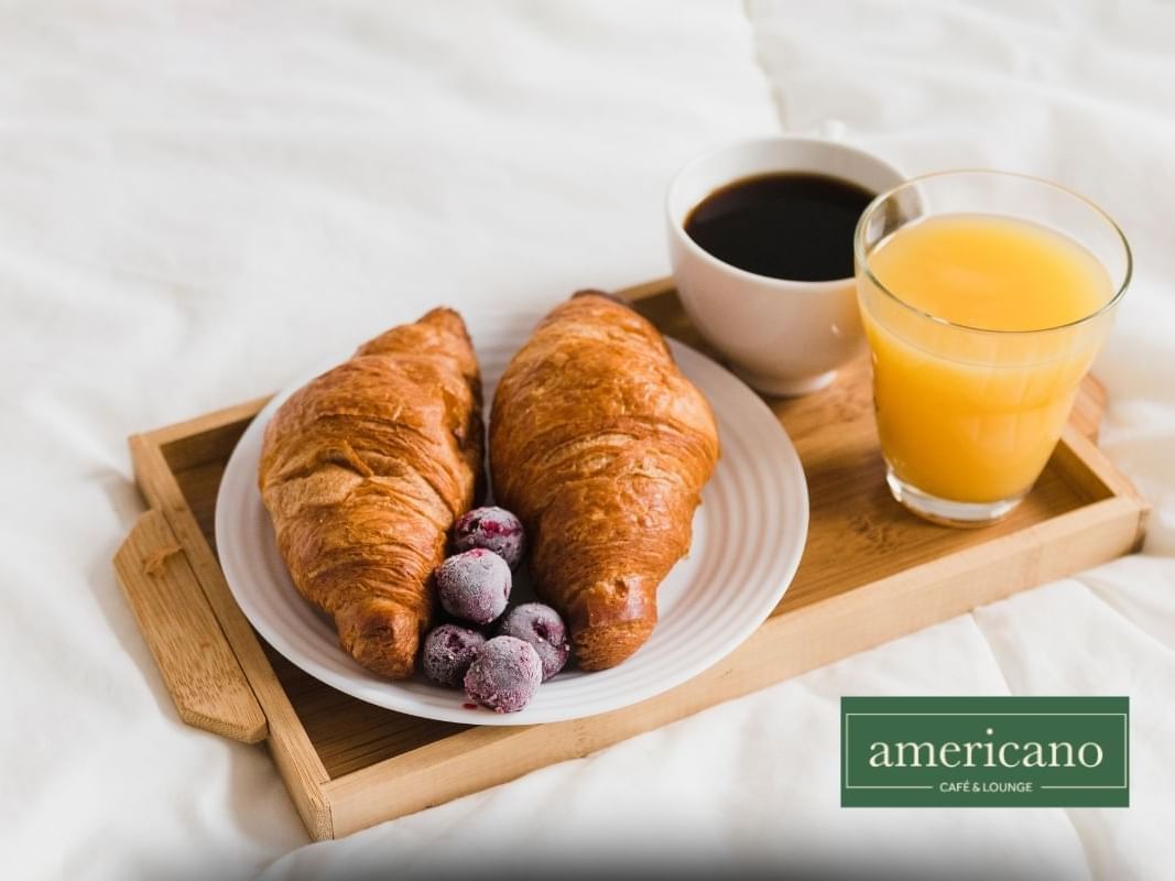 Indulge in our exclusive Early Riser Breakfast, available daily from 5: ...