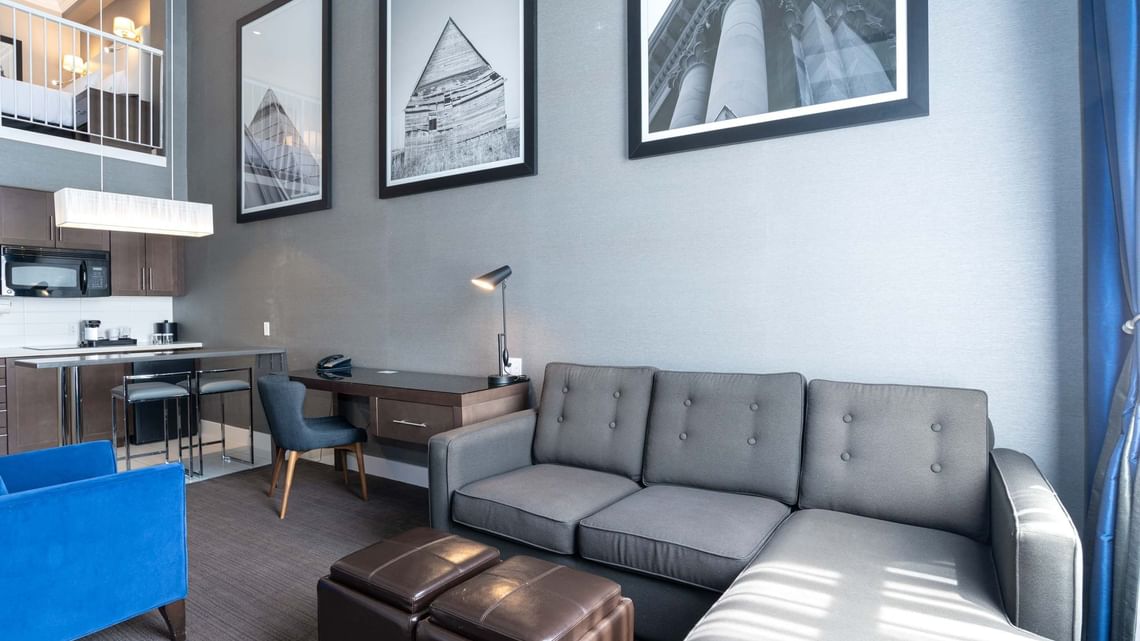 Loft Suite, 1 King Bed, Kitchen | Sandman Signature Edmonton South