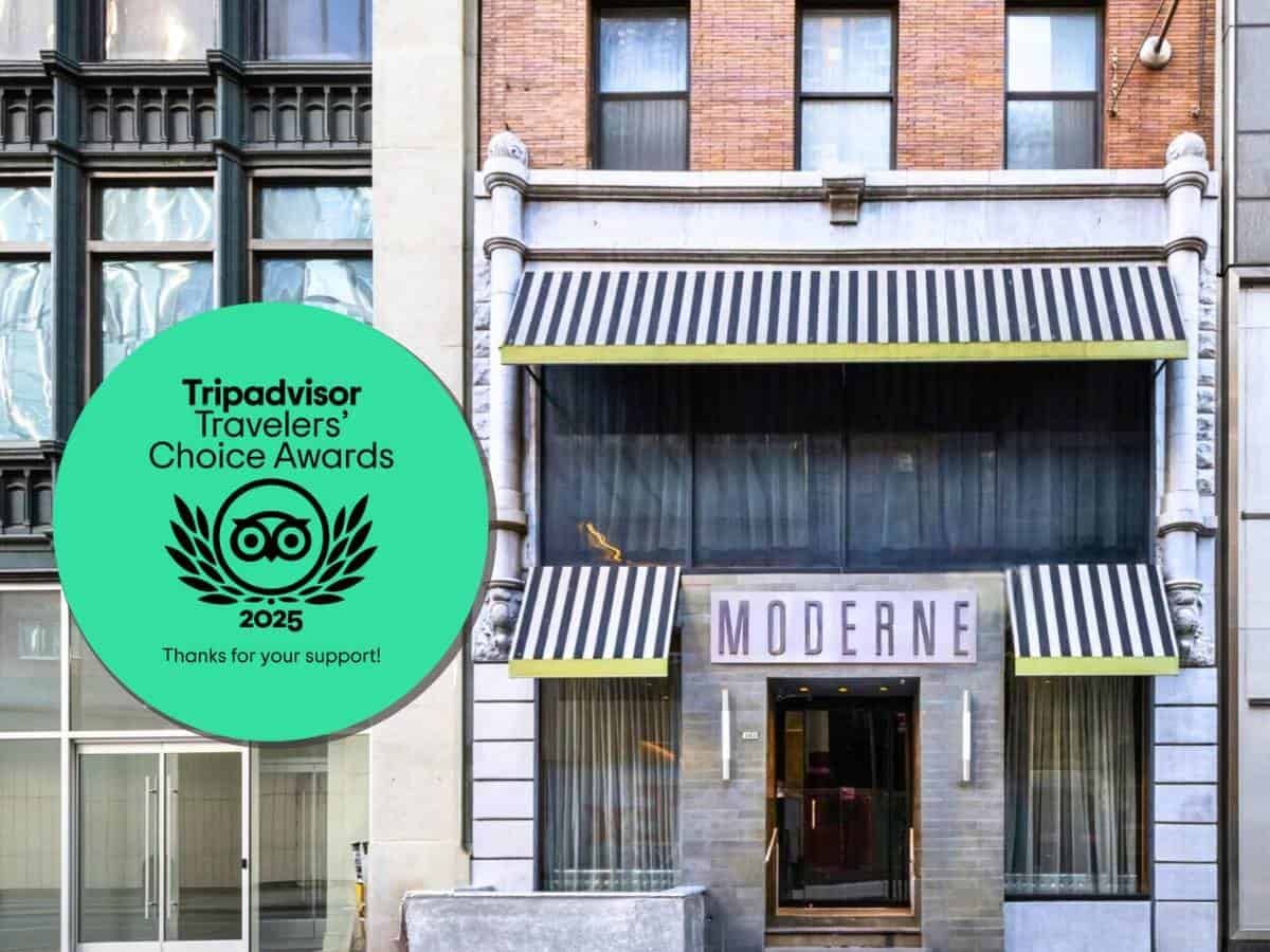 Moderne Hotel Wins 2025 Tripadvisor Travelers’ Choice Award