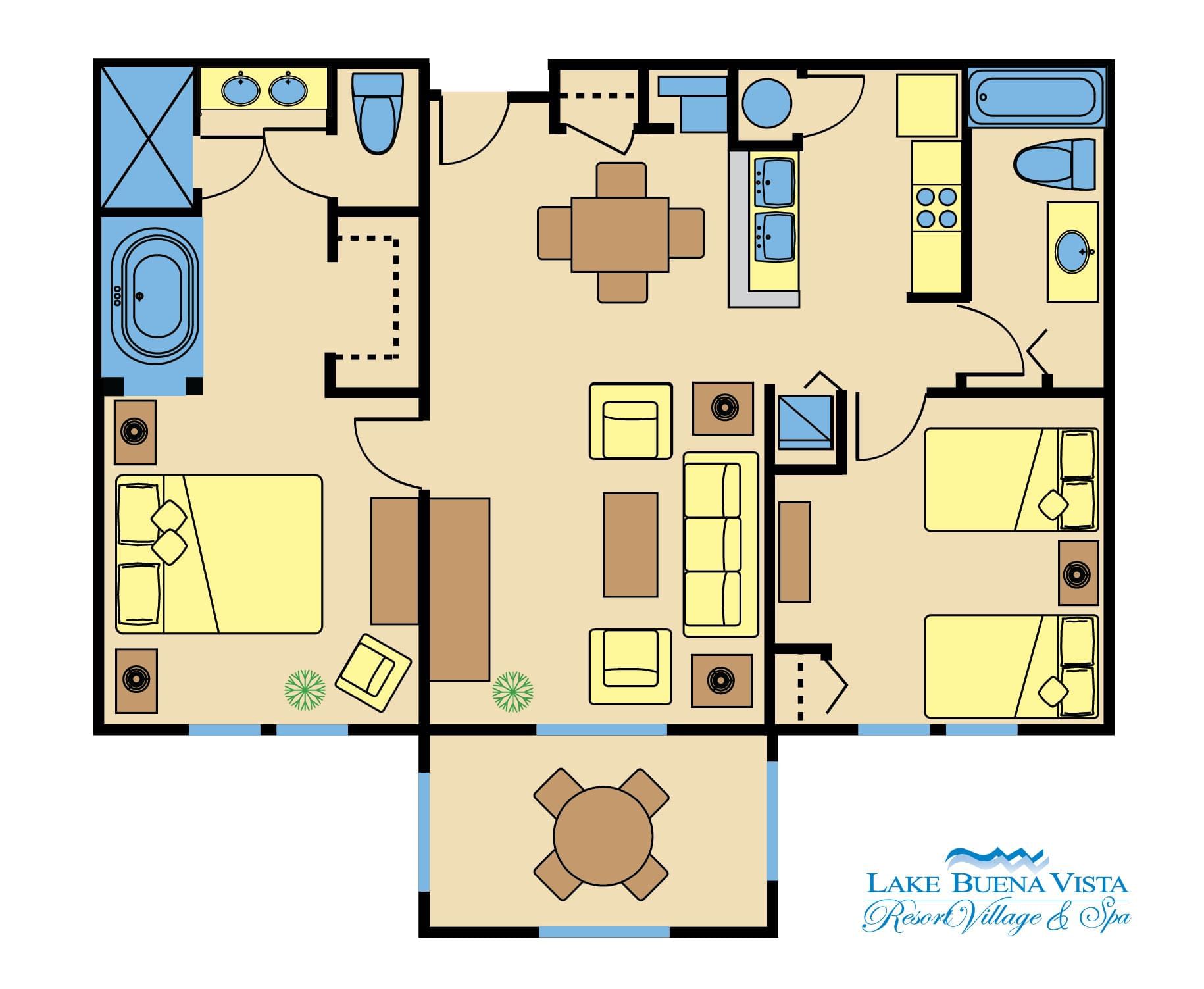 2-Bedroom 2-Bath Suite with Firework View | Orlando Suite near Walt ...
