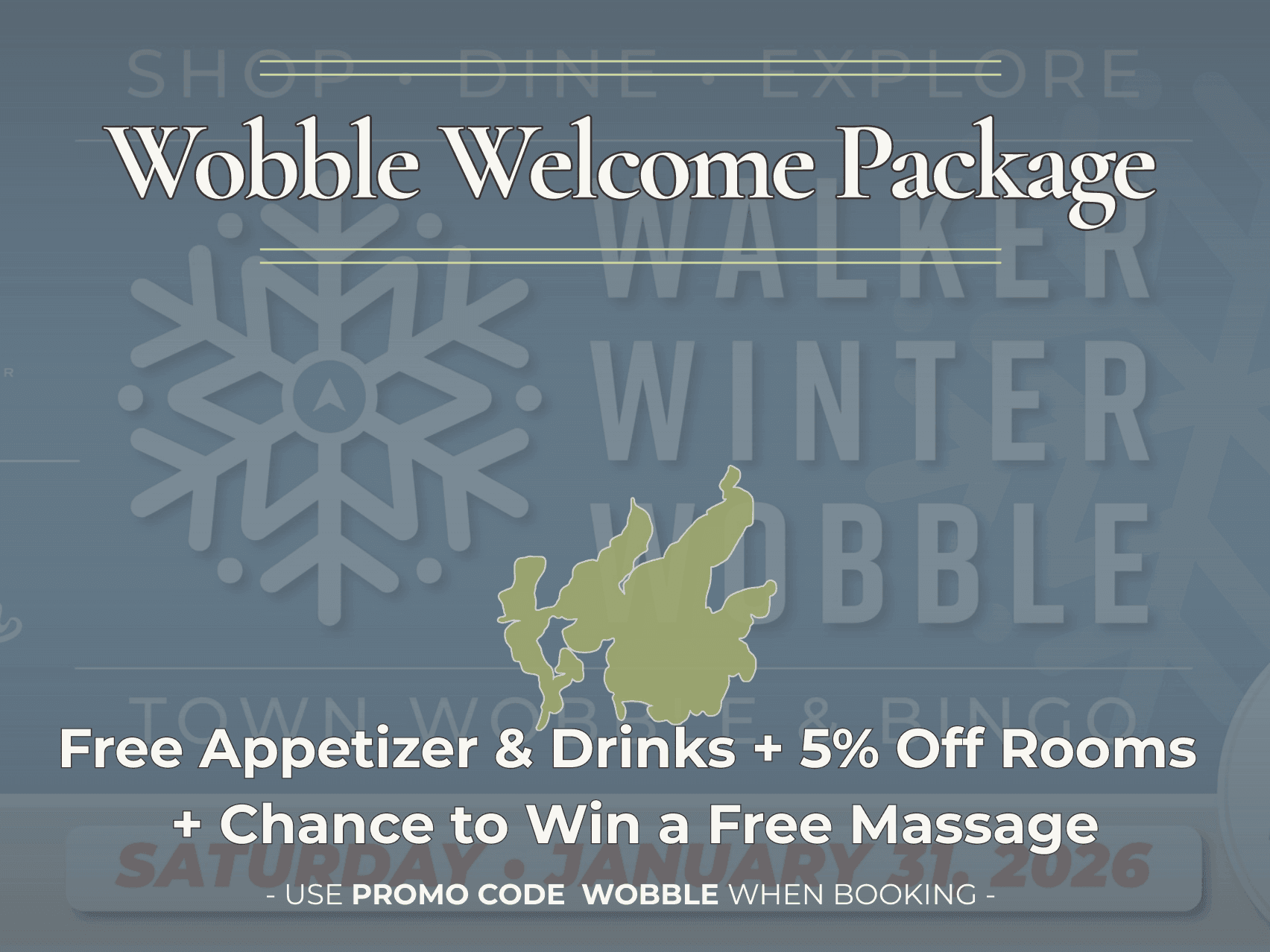Wobble Welcome Package | Hotel Offers at Chase On The Lake MB