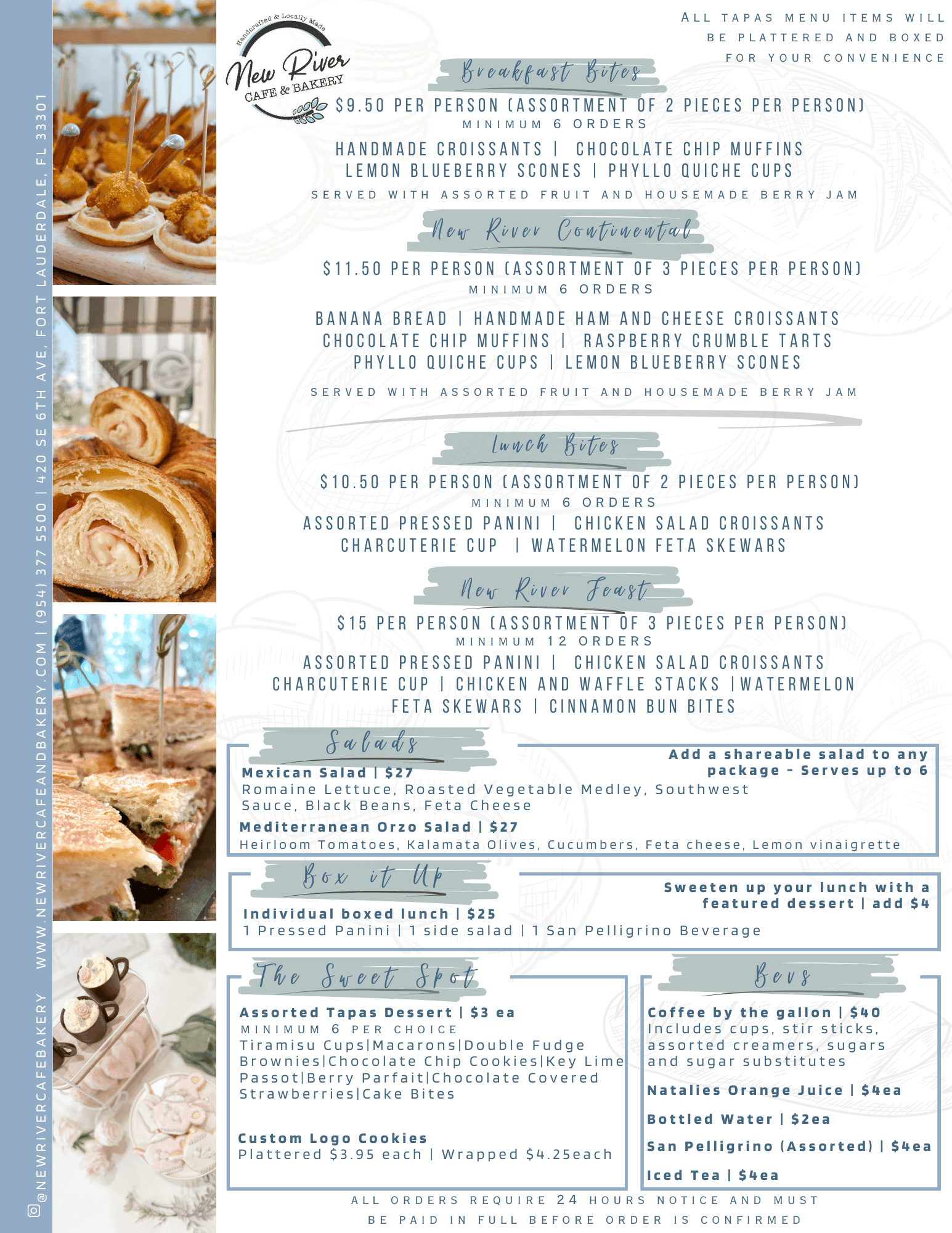 Gourmet Catering Menus