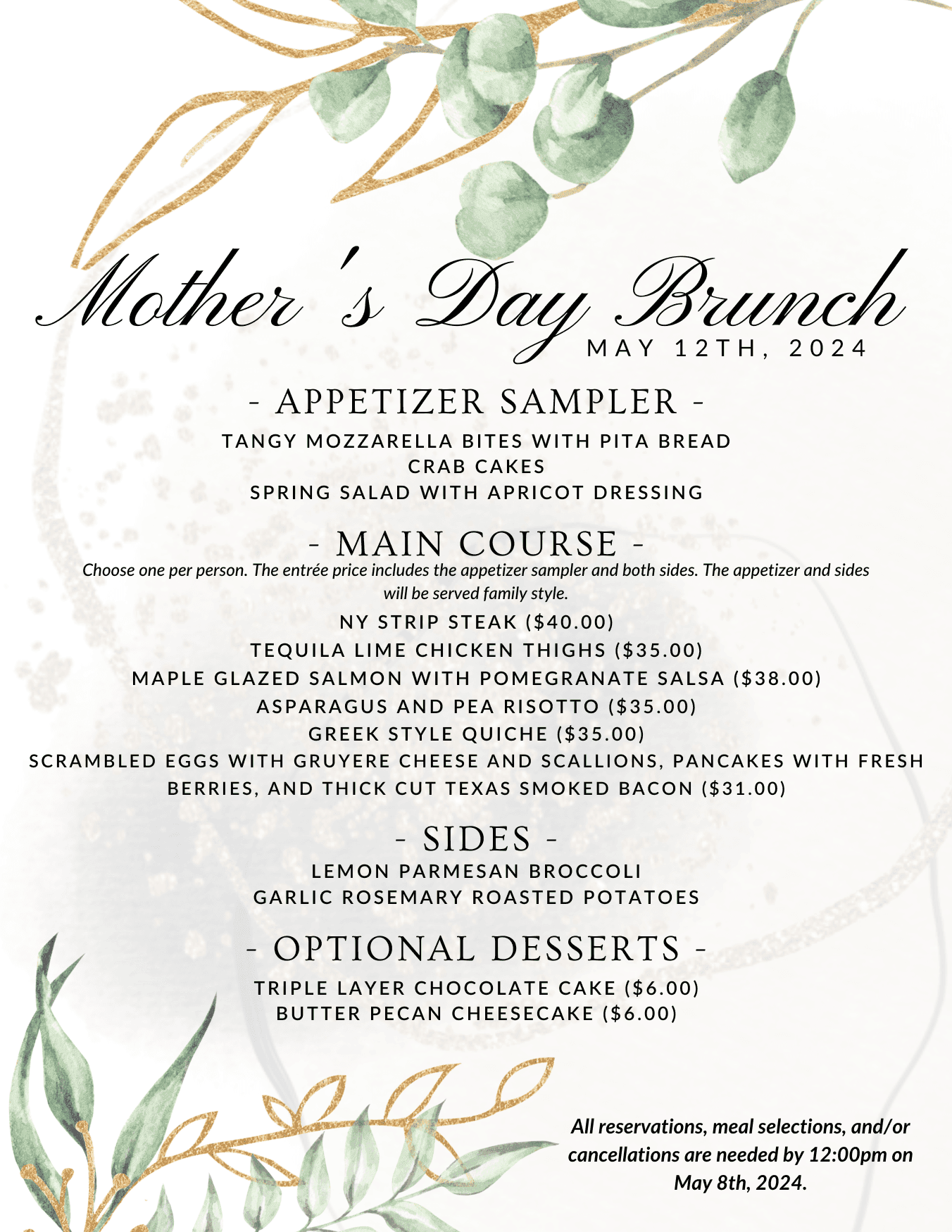 Holiday Meals | The Whittaker Kitchen West Lafayette