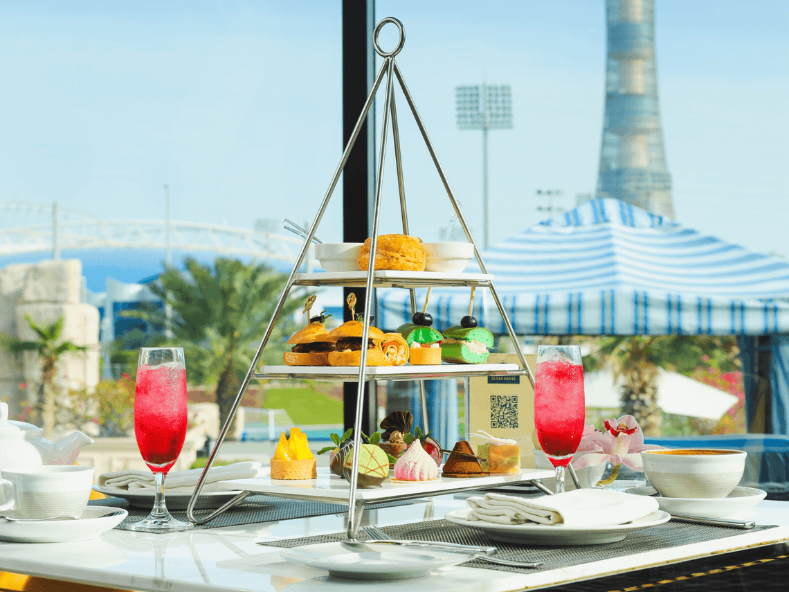 Glass House Afternoon Tea | Al Aziziyah Boutique Hotel